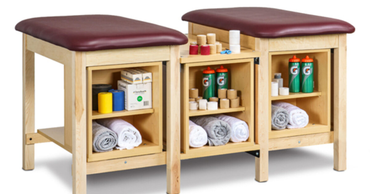 1703-2 - 2-Station, Classic Taping Station with… | HomeTeam Tables