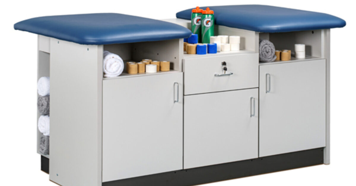 7299-36 - 36" Cabinet-style, 2-Seat, Taping Station… | HomeTeam Tables