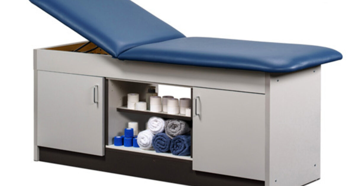 98074 - Cabinet Table with Center Open Shelf and… | HomeTeam Tables